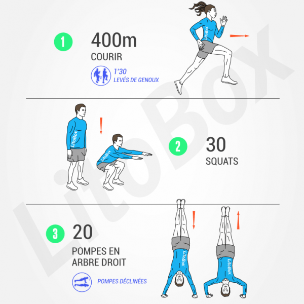 WOD Litobox : entraînement au poids du corps en moins de 30 minutes