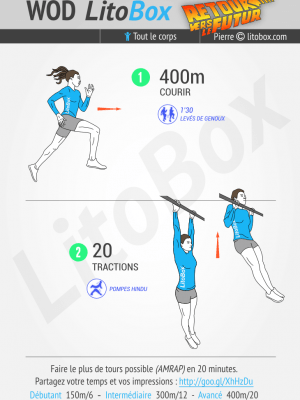 WOD Litobox : entraînement au poids du corps en moins de 30 minutes