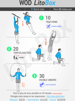 WOD Litobox : entraînement au poids du corps en moins de 30 minutes