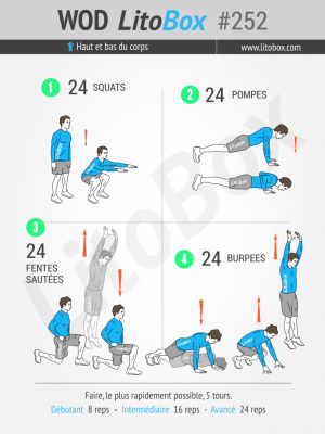 WOD Litobox : entraînement au poids du corps en moins de 30 minutes