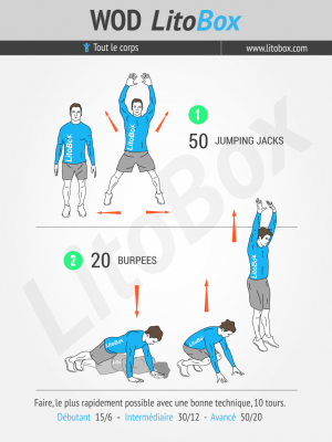 WOD Litobox : entraînement au poids du corps en moins de 30 minutes