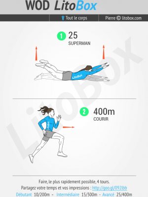 WOD Litobox : entraînement au poids du corps en moins de 30 minutes