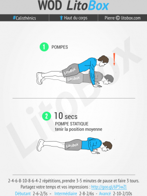 WOD Litobox : entraînement au poids du corps en moins de 30 minutes