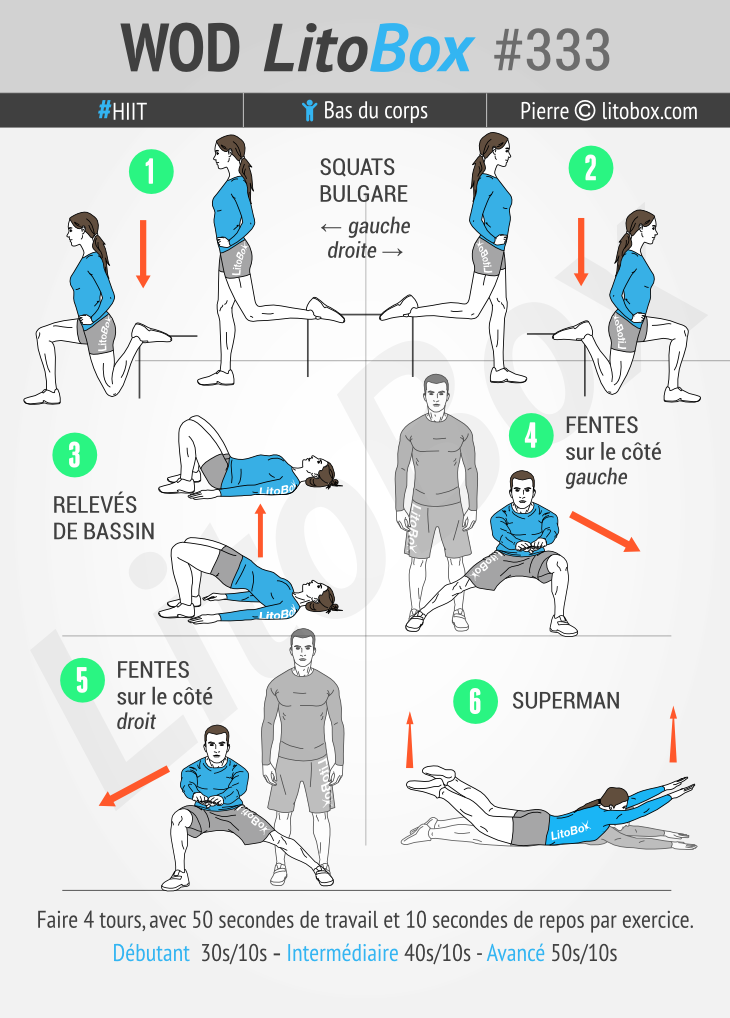 24 minutes d'exercices pour les fessiers et les cuisses #333