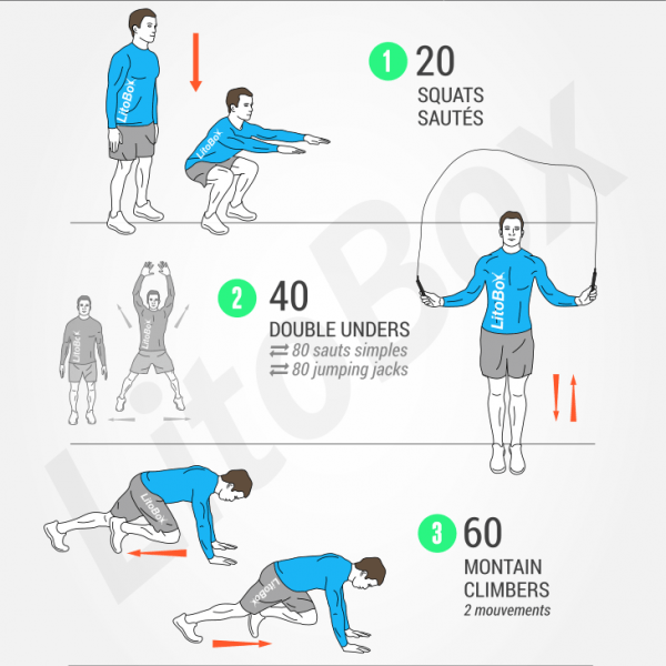 WOD Litobox : entraînement au poids du corps en moins de 30 minutes
