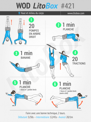 WOD Litobox : entraînement au poids du corps en moins de 30 minutes