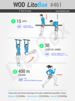 WOD Litobox : entraînement au poids du corps en moins de 30 minutes