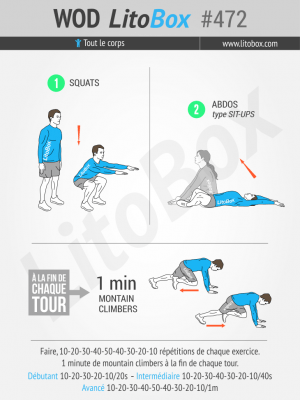 WOD Litobox : entraînement au poids du corps en moins de 30 minutes