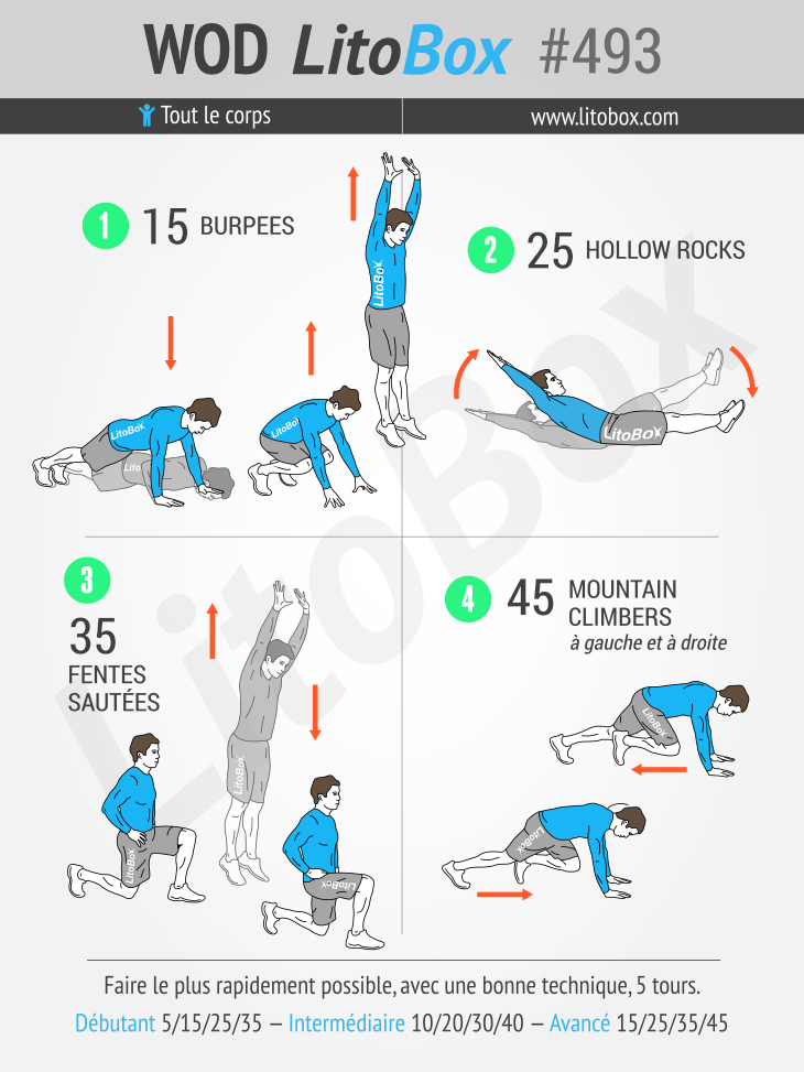 Musculation au bureau (exercices au poids du corps) #493