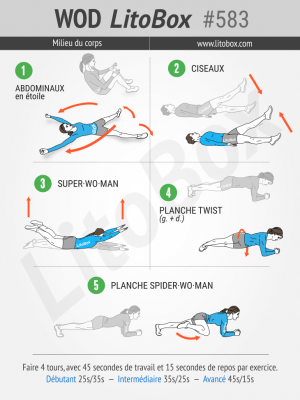 WOD Litobox : entraînement au poids du corps en moins de 30 minutes