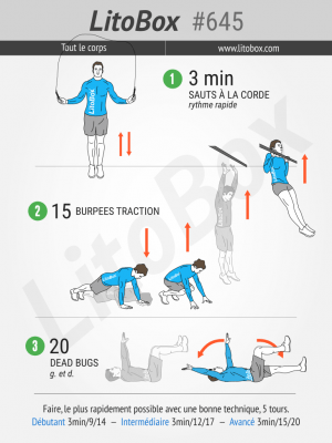 WOD Litobox : entraînement au poids du corps en moins de 30 minutes
