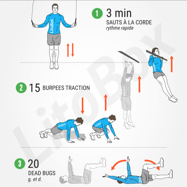 WOD Litobox : entraînement au poids du corps en moins de 30 minutes