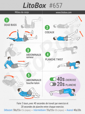WOD Litobox : entraînement au poids du corps en moins de 30 minutes