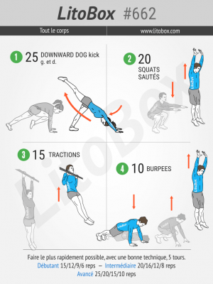WOD Litobox : entraînement au poids du corps en moins de 30 minutes