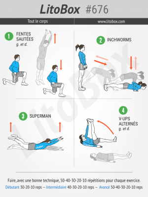 WOD Litobox : entraînement au poids du corps en moins de 30 minutes