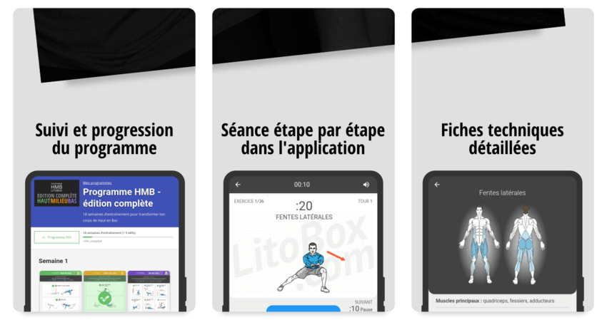 Programme HMB Litobox : transformez votre corps de Haut en Bas