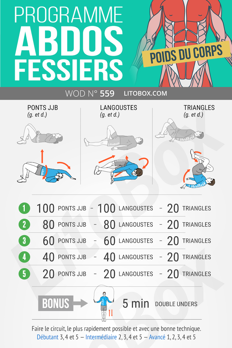 Programme abdos fessiers version JJB #559